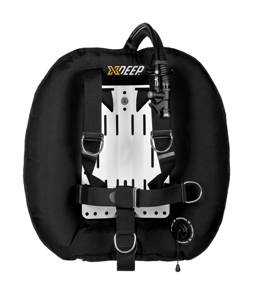 Hydros DIR Double Tank Set w/ BCD and Stainless Backplate – Stone Rust